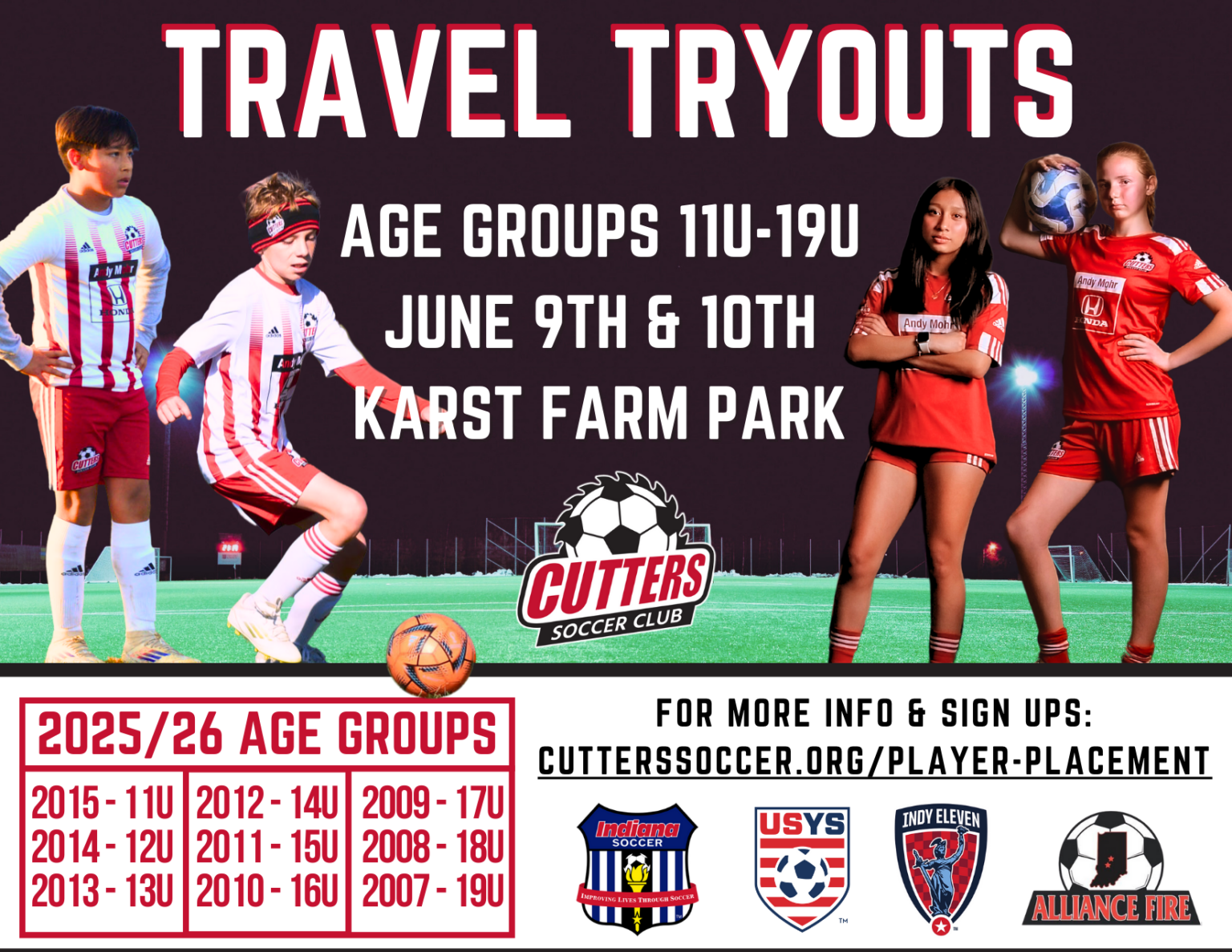 Player Placement – Cutters Soccer Club